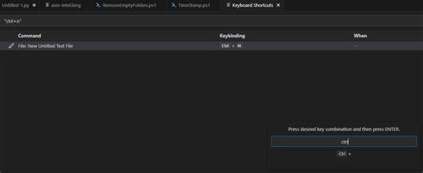 Vs Code Ctrl N Does Not Work Despite A Correct Keyboard Shortcut Stack Overflow