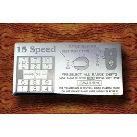 Stainless Steel 15 Speed Overdrive Shift Pattern For Semi Trucks