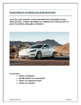 Science Unit Physics PROJECTS Printable By Alternate COURSES