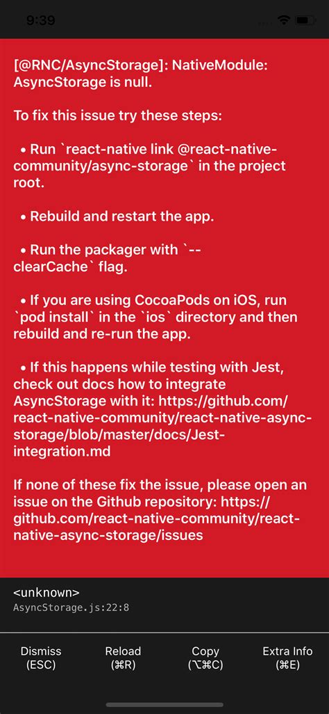 Rncasyncstorage Nativemodule Asyncstorage Is Null · Issue 89