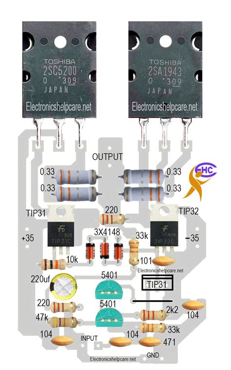 How To Make Simple Bass Powerful Amplifier Big Transistor Diy Amplifier Using 2sc3858 Transistor