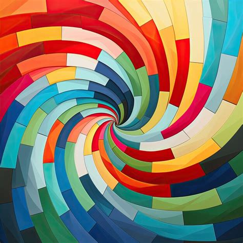 Premium Ai Image Abstract Geometric Spiral