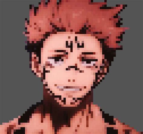 Sukuna Pixel Art I Made In Minecraft Rjujutsukaisen