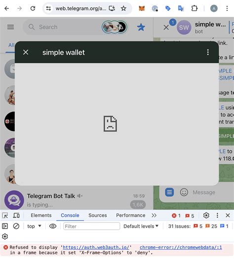 Refused To Display Https Auth Web Auth Io In A Frame Because It