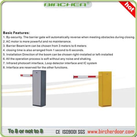 High Quality Access Control Parking System Barrier Gate Automatic Barrier And Remote Control