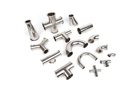 ISO DIN SMS Stainless Steel Sanitary Pipe Fittings With Mirror Polished