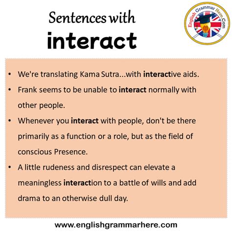 Sentences With Interact Interact In A Sentence In English Sentences For Interact English