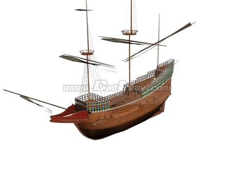 Mayflower Dutch Cargo Fluyt 3d Model 3ds Max 3ds Files Free Download