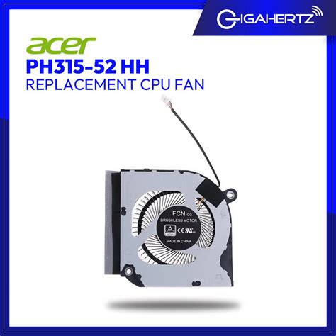 Replacement Cpu Cooling Fan For Acer Predator Helios 300 Ph315 52 Gigahertz