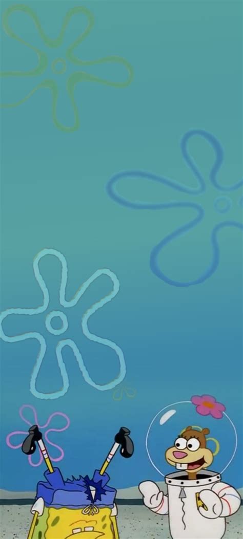 海绵宝宝与珊迪壁纸（全屏） 高清图片，堆糖，美图壁纸兴趣社区