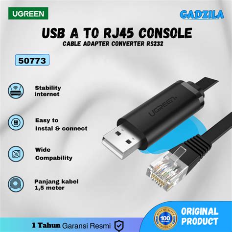 Jual Ugreen Cable Usb 20 To Lan Ethernet Rj45 Kabel Console Kabel