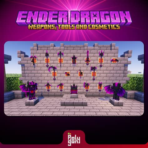 Ender Dragon Animated Weapons And Tools Set 64x Mcmodels