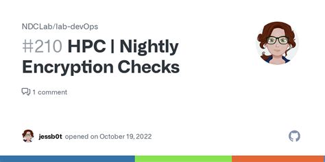 Hpc Nightly Encryption Checks · Issue 210 · Ndclablab Devops · Github
