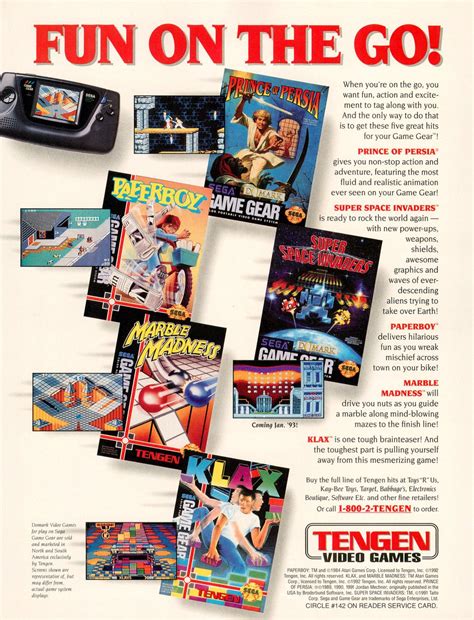 SEGA Hoarder On Twitter RT Sgwestqa Retro Print Ad Tengen Titles