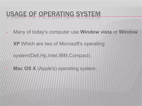Computer Operating System Pptx Operating Systems Computer Software And Applications