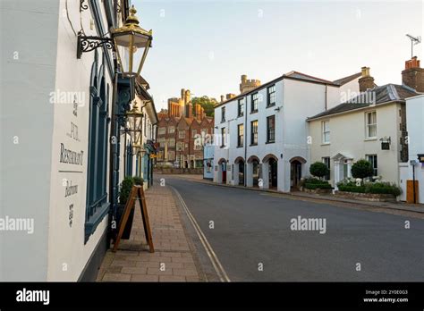 Arundel Town Centre And Castle Arundel West Sussex England Uk Stock