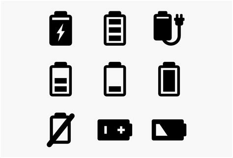 Iphone Battery Icon Vector Battery Icon Free Hd Png Download