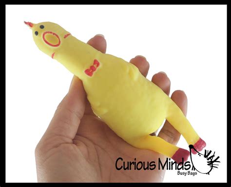 Chicken Sand Filled Squishy Rubber Chicken Moldable Sensory Stress