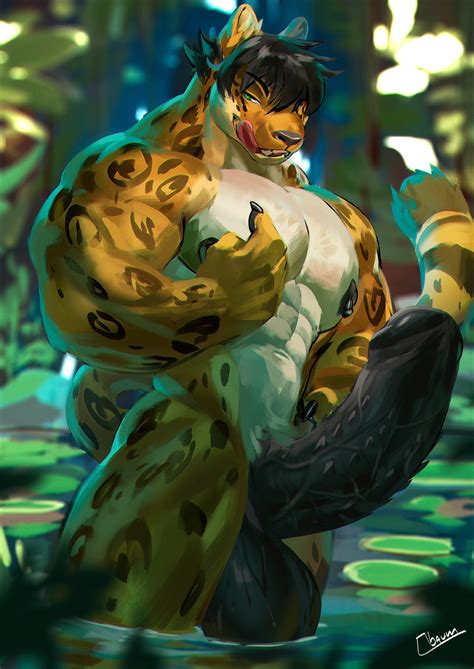 Rule 34 Anthro Balls Big Balls Big Penis Claws Forest Forest Background Furry Furry Only Green
