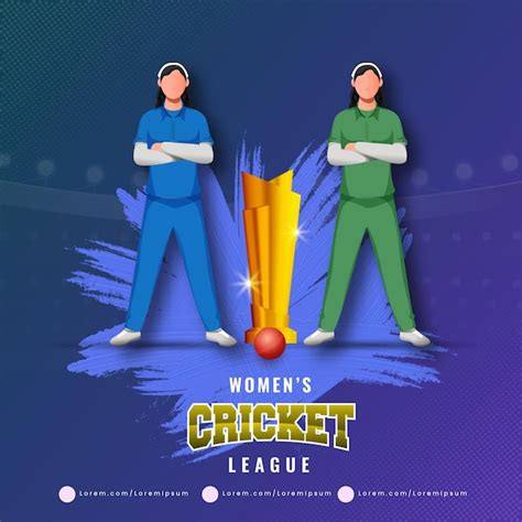 Premium Vector Womens Cricket Match Between India Vs Pakistan With
