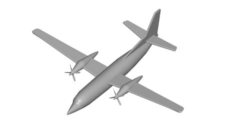 Obj File Fokker F27 Friendship 🛩️ ・3d Printable Model To Download・cults