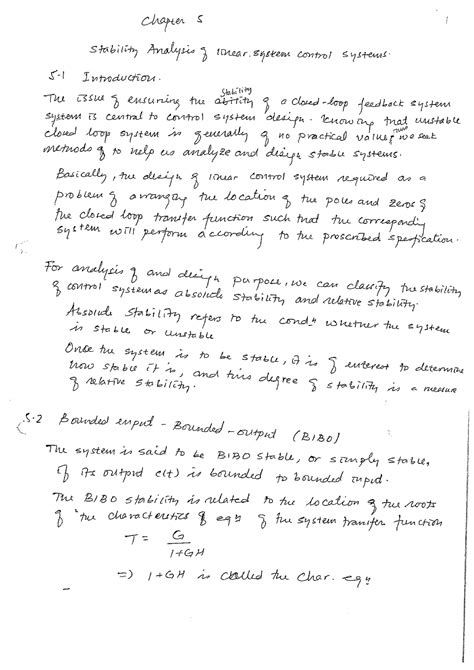 Control System Electrical Engineering Notes At Lula Atchley Blog
