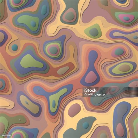 다채로운 추상 레이어입니다 페이퍼컷 스타일의 배경입니다 생생한 3d 지형 모양 예술적 배너 포스터 브로셔 템플릿 전단지 디자인 매력적인 벡터 그림입니다 3차원 형태에 대한