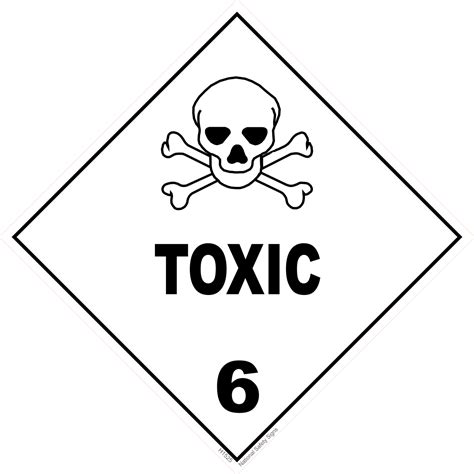 Class 6 Toxic Label H1525 National Safety Signs
