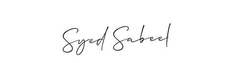 85 Syed Sabeel Name Signature Style Ideas Creative E Signature