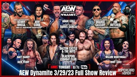 Aew Dynamite 32923 Full Show Review And Results Kenny Omega Vs Jeff