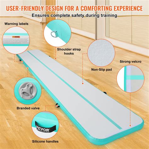 Vevor Gymnastics Air Mat 4 Inch Thickness Inflatable Gymnastics