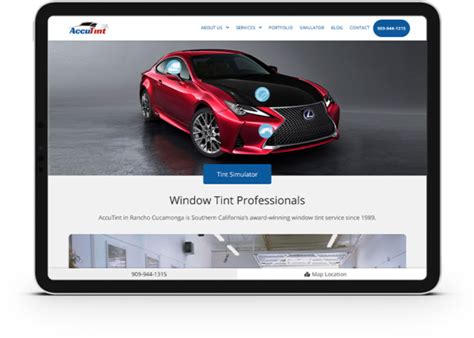Window Tint Simulator And Website Design Pixelcomb