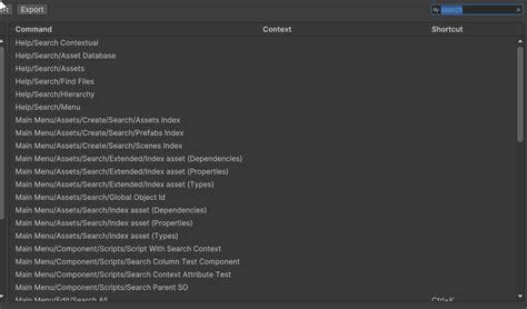 unity search quicksearch better keyboard navigation unity engine