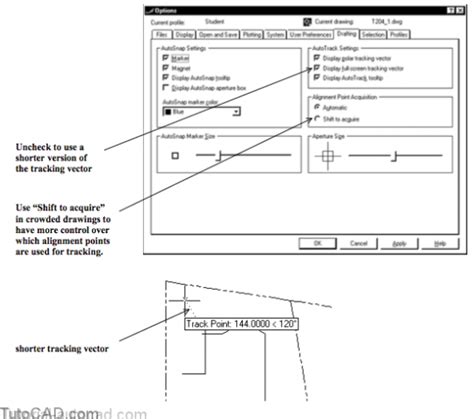 Tracking With Alignment Points Tutorial AutoCAD