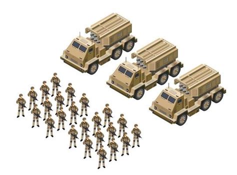 Isometric Army Vector Art Icons And Graphics For Free Download