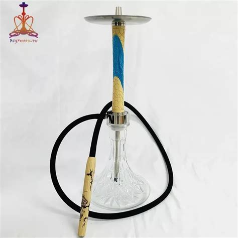 Big Bro Stab Flash Wooden Stainless Steel 304 Geometry Hookah Without