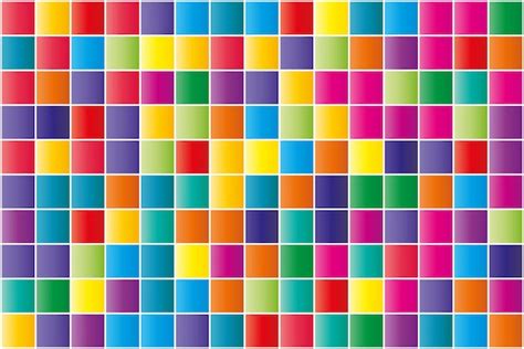 Premium Vector Pastel Multicolor Square Pattern Cute Background