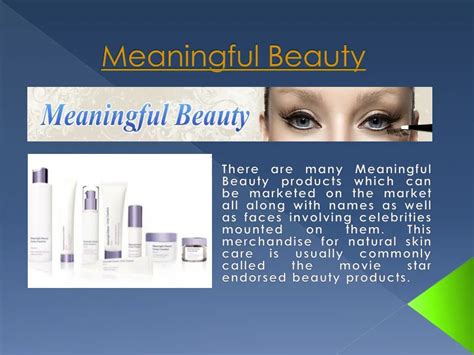 Ppt Meaningful Beauty Products Powerpoint Presentation Free Download