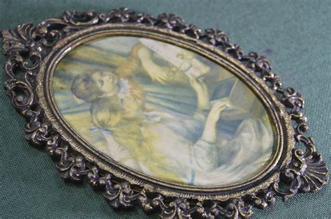 Купить Картина на шелке Дети игра на пианино Шелк металлическая рамка в интернет аукционе