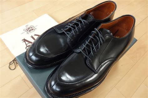 Alden D6617 Black Shell Cordovan V Tip Blucher Alden Model Project