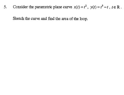 Integration Area Of A Parametric Curve Mathematics Stack Exchange