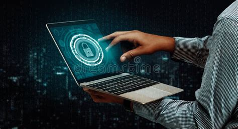 Cyber Security And Digital Data Protection Concept Uds Stock Image