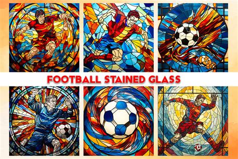 Football Stained Glass Graphic By Creative Design 12 · Creative Fabrica