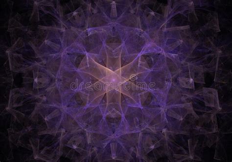 Colorfully Abstract Fractal Image Stock Illustration Illustration Of