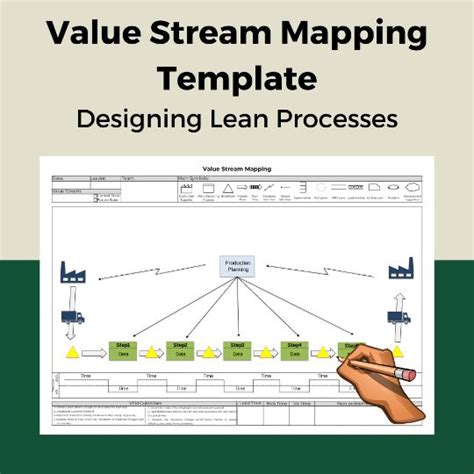 🚀 Unlock Efficiency with this Free A3 VSM Template! | International Standard for Lean Six Sigma ...