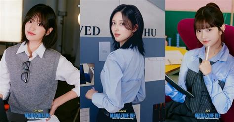 아이브 팬미팅 콘셉트 포토 공개…완벽 오피스룩 눈길