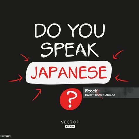Do You Speak Japanese Stock Illustration Download Image Now Asking