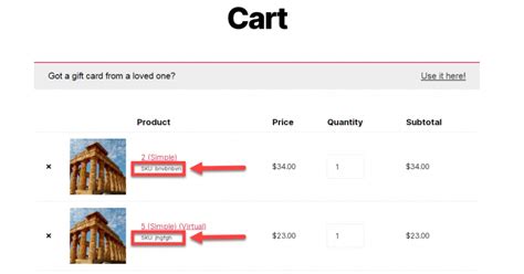 WooCommerce Show SKU Cart Checkout Order Emails