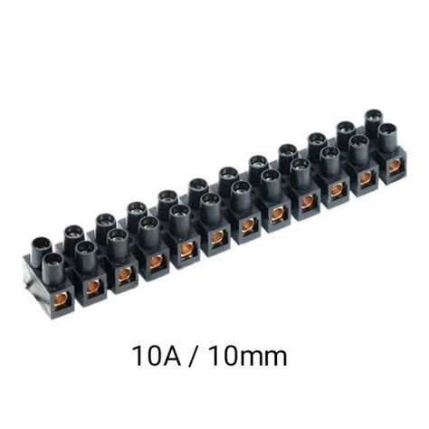 Jual Terminal Block Blok Klustin 10mm 10a Ampere Terminal Sambungan Kabel Hitam Shopee Indonesia