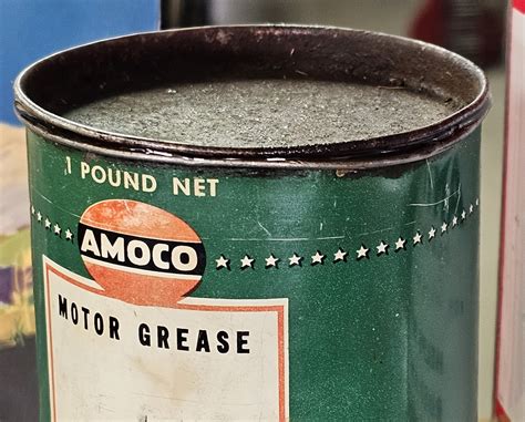 Amoco Motor Grease Can One Pound American Oil Company